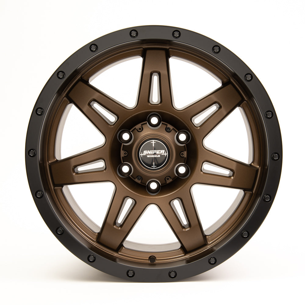 RECOIL Matt Bronze / Black Lip – sniperwheels