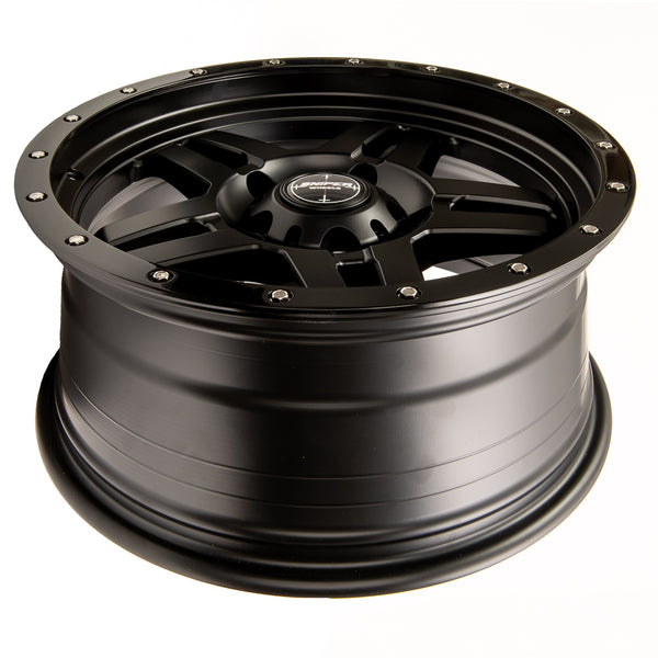 BARACADE Matt Black / Gloss Black Lip – sniperwheels