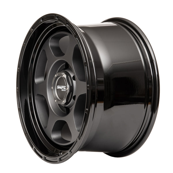 FRONTLINE Matt Gun Metallic / Gloss Black Lip – sniperwheels
